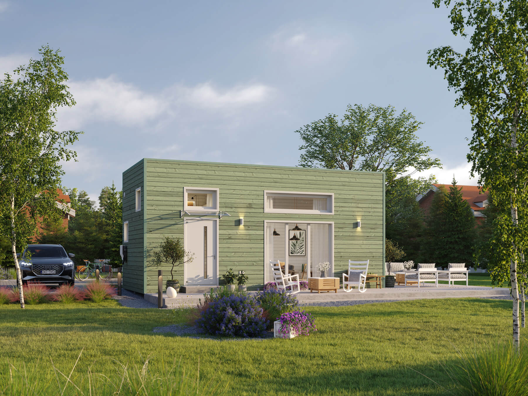 Modulhus Sveriges första 30 Kvm med husmodell Theo