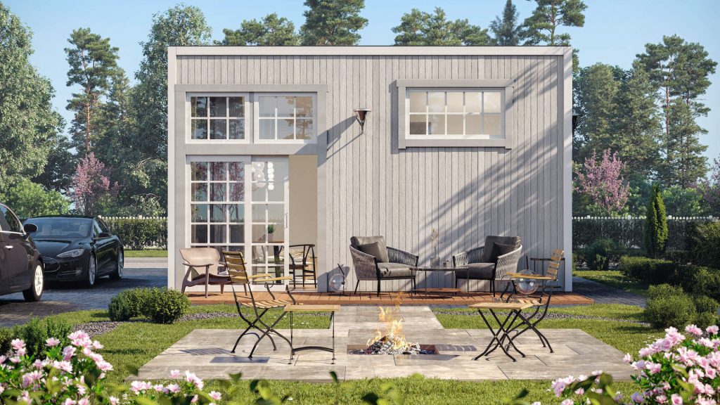 Attefallshus med loft - Smart planering - Modulhus