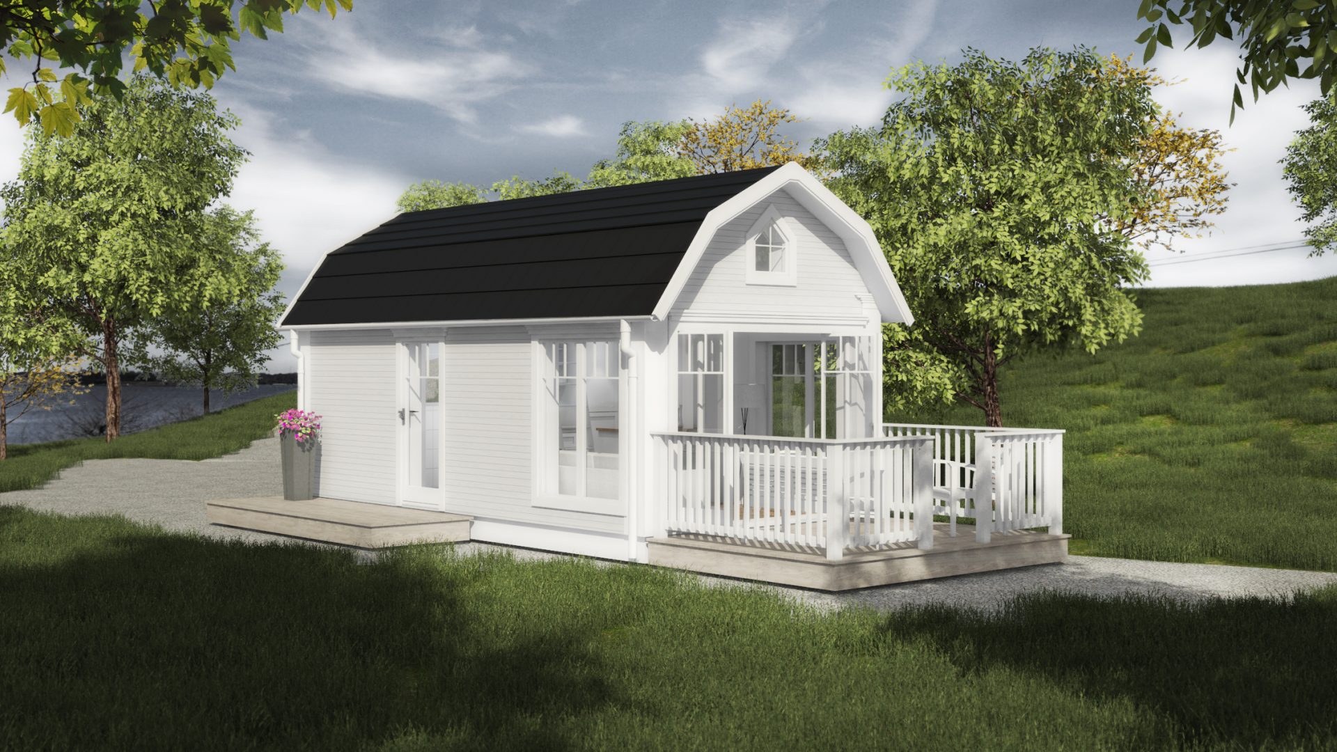 Attefallshus med loft - Smart planering - Modulhus