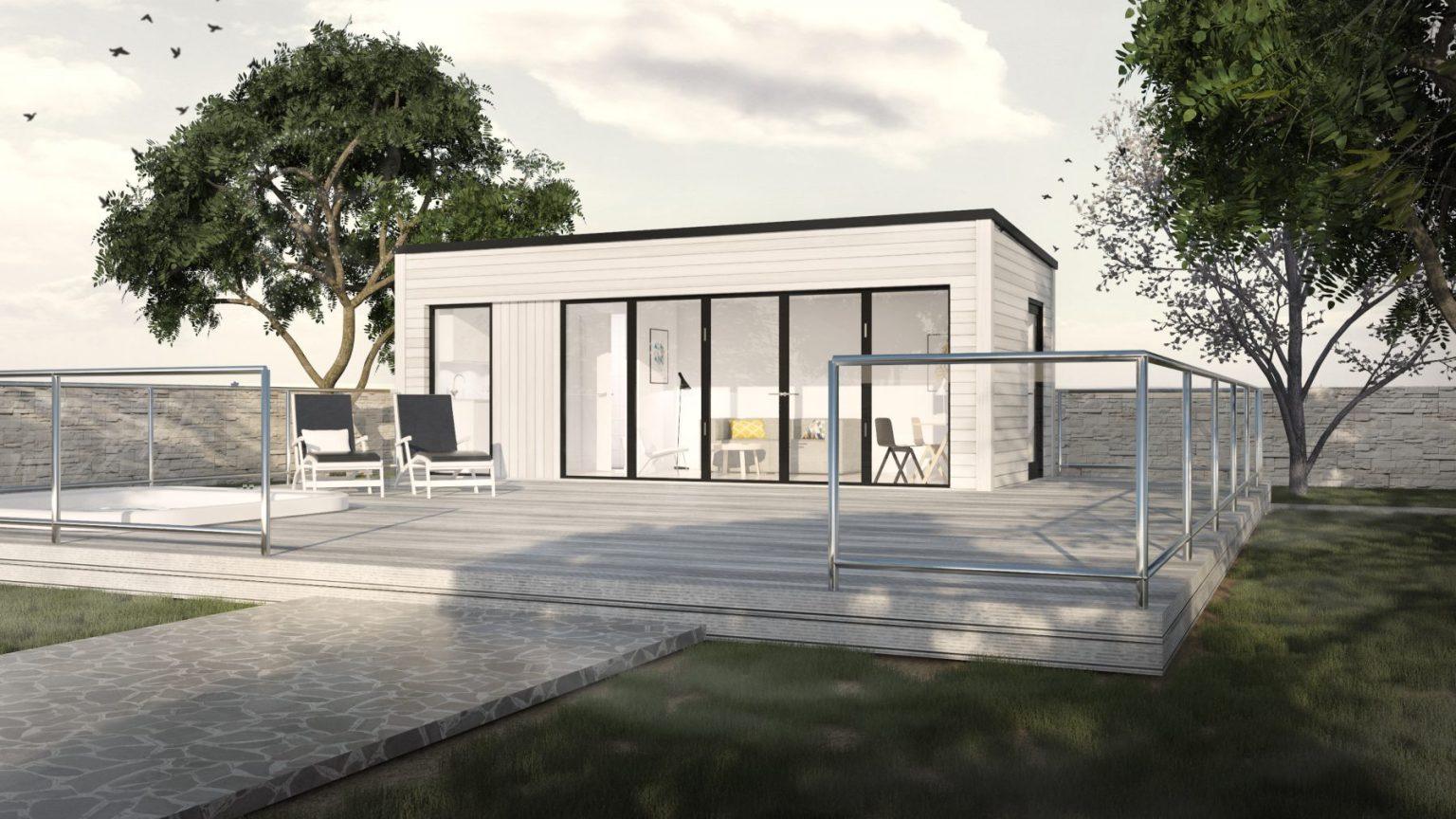 Attefallshus med loft - Smart planering - Modulhus