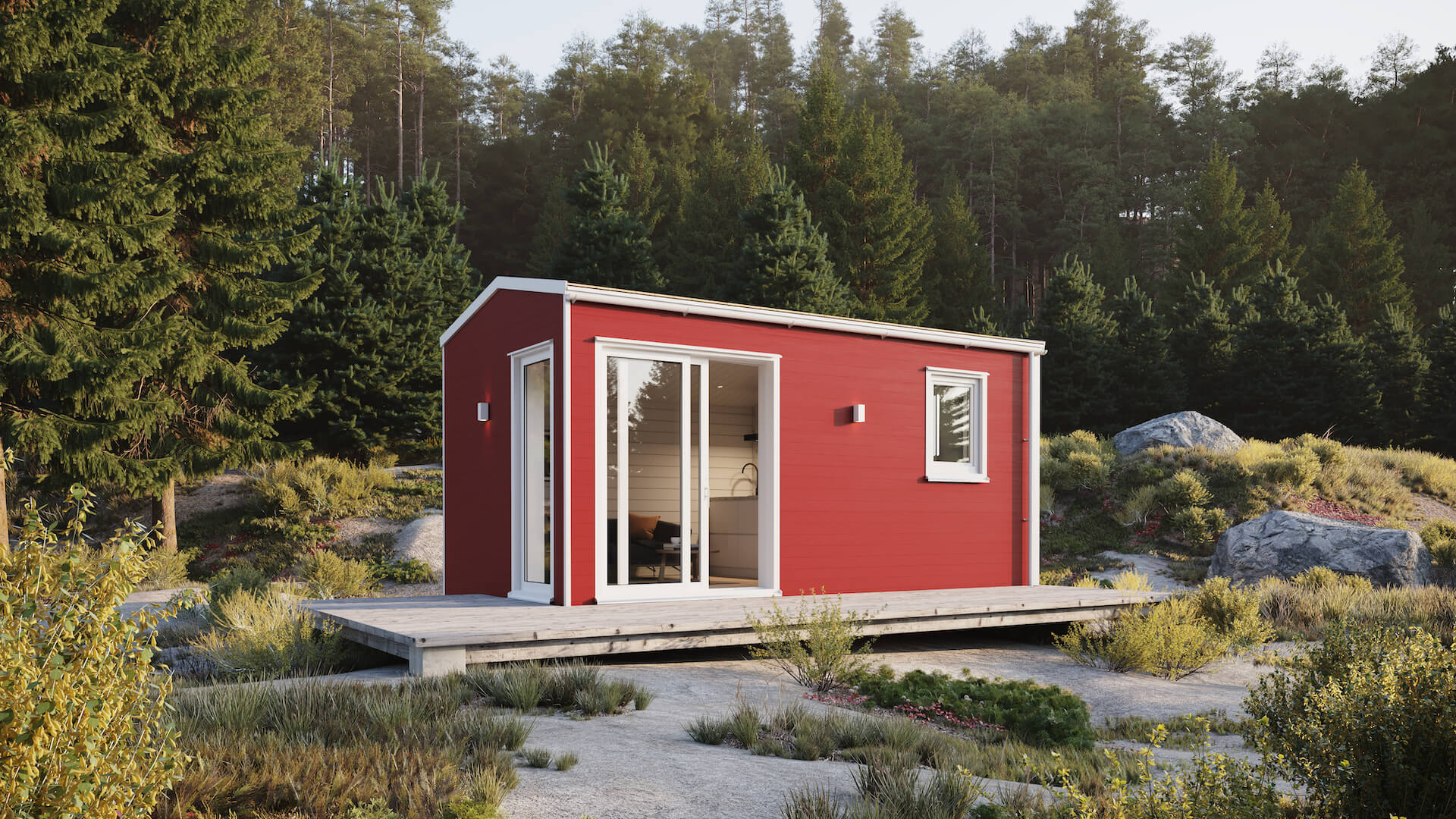 Modulhus Sveriges första 30 Kvm med husmodell Theo