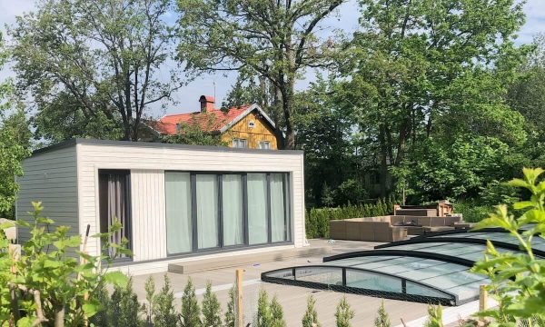 Bygga poolhus med bastu - Modulhus