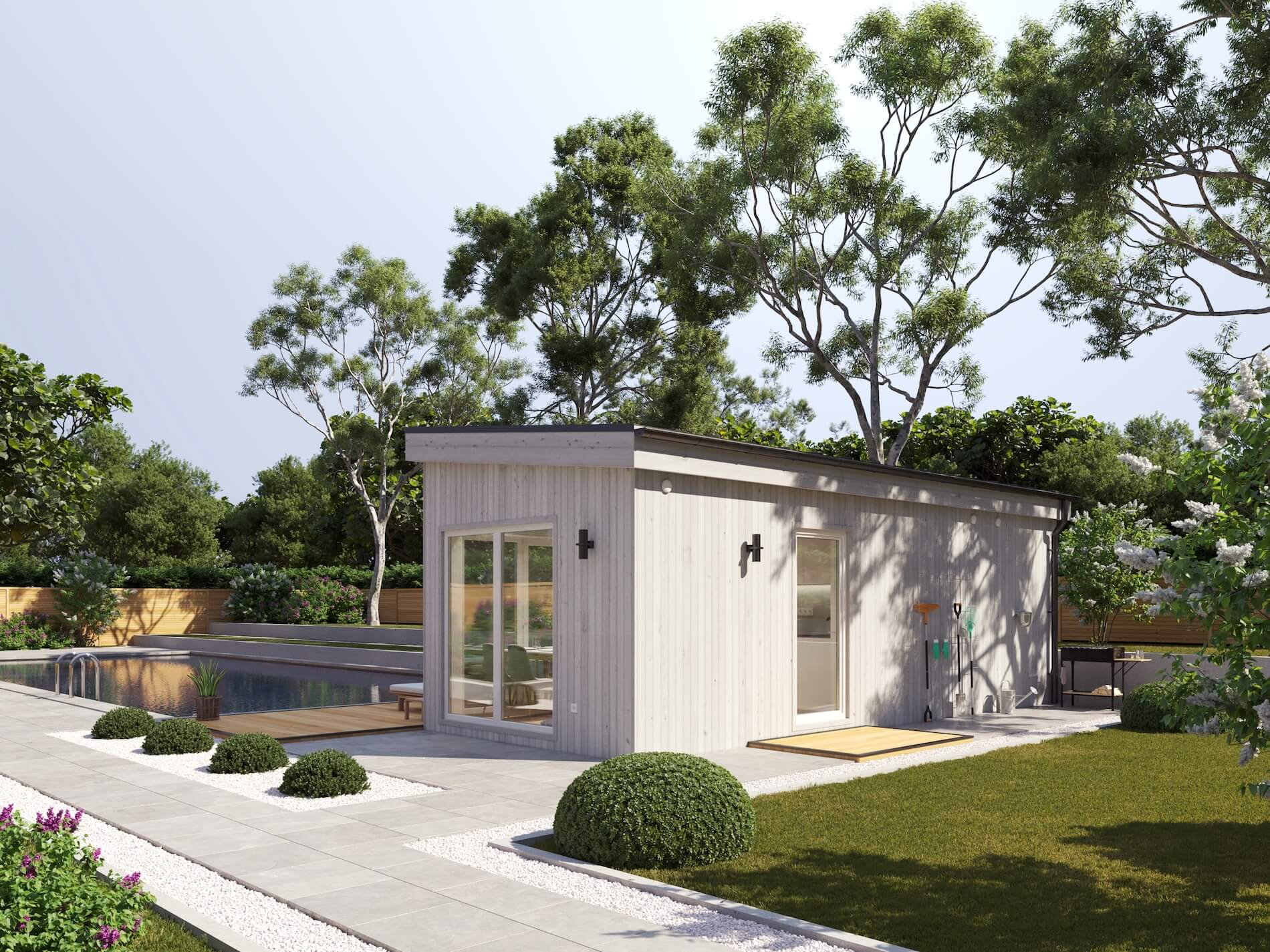 Hur stort attefallshus får man bygga utan bygglov - Modulhus