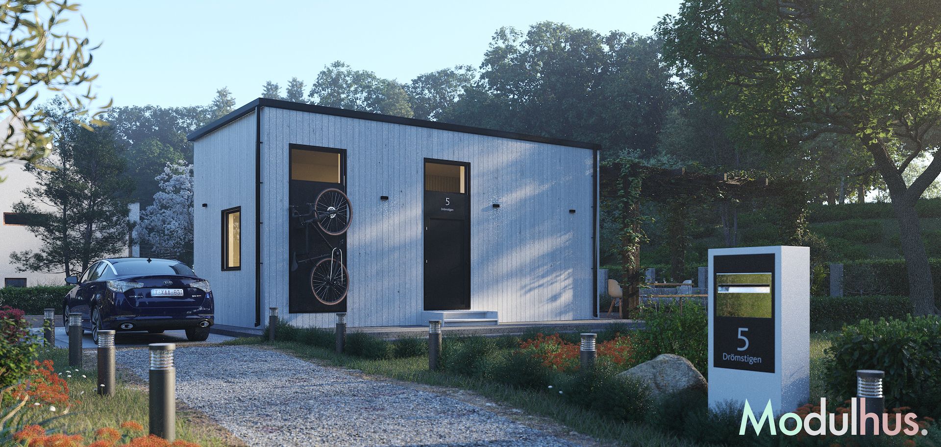 Modulhus Sveriges första 30 Kvm med husmodell Theo